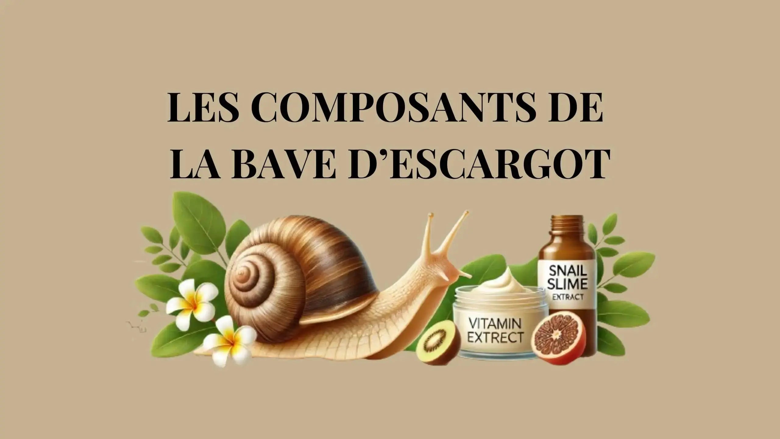 Que contient la Bave d'Escargot ? Quelle est sa composition ...